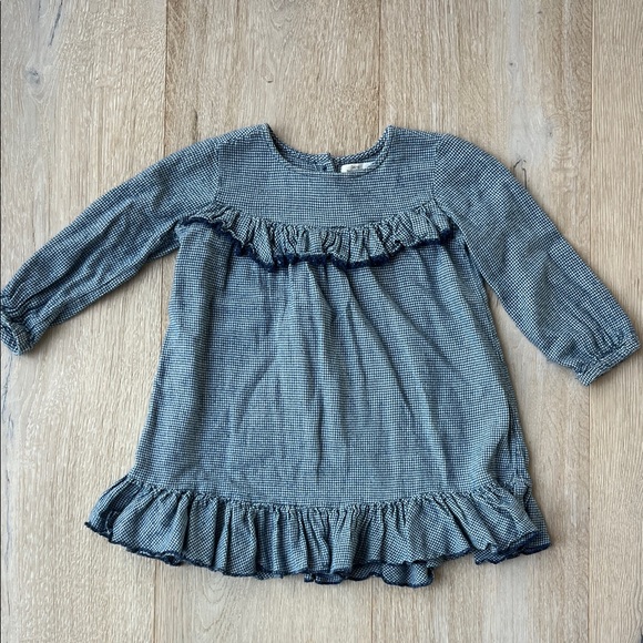 Zara | Dresses | Zara Kids Blue Ruffle Blouse | Poshmark
